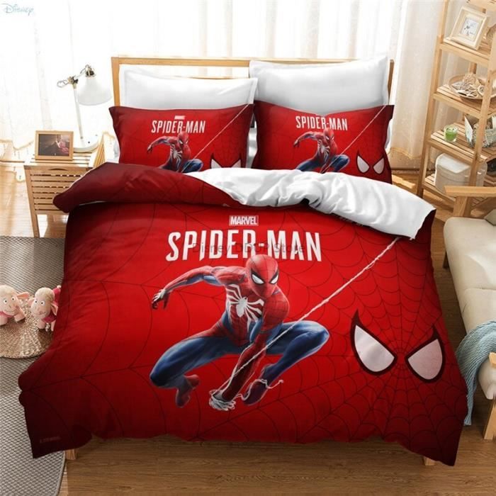 MINB-821 Parure de lit Spider Man en 3d, ensemble de literie avec ...
