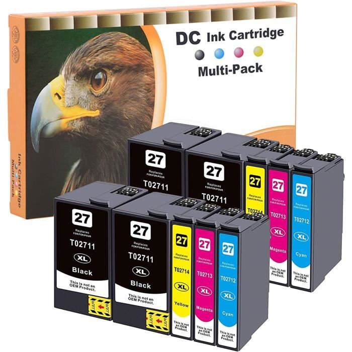 27 Xl Cartouches D'Encre Remplacer Pour Epson 27 27Xl Pour Epson Workforce Wf-7210Dtw Wf-7710Dwf ...