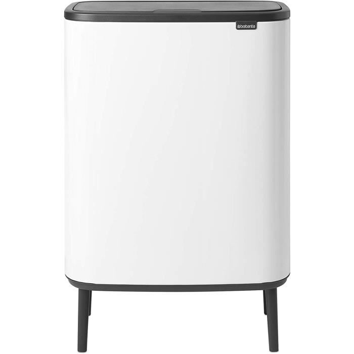 Brabantia 130601 Poubelle Bo Touch Bin Hi2 x 30L White 189 - Cdiscount ...