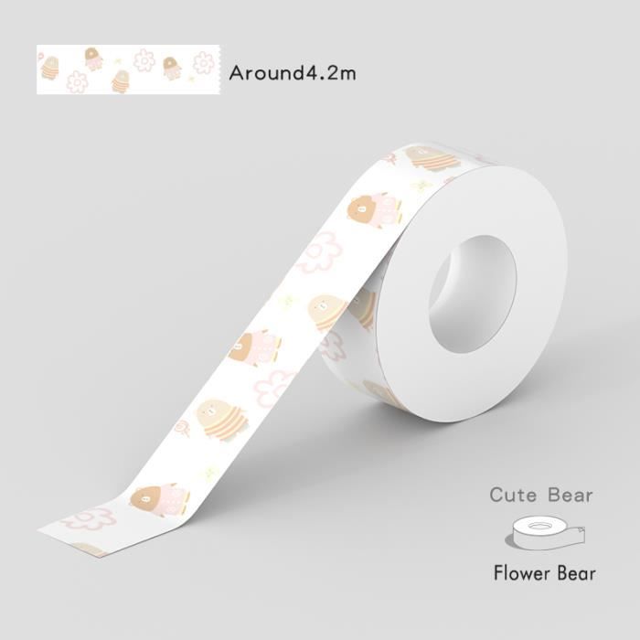 Gommette,bande autocollante thermique L1 non découpée, couleur blanche ...