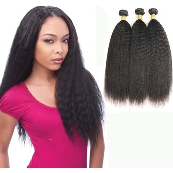 BLISSHAIR 3 Tissage Meches Afro Kinky Yaki Perruque Cheveux Brésilien ...