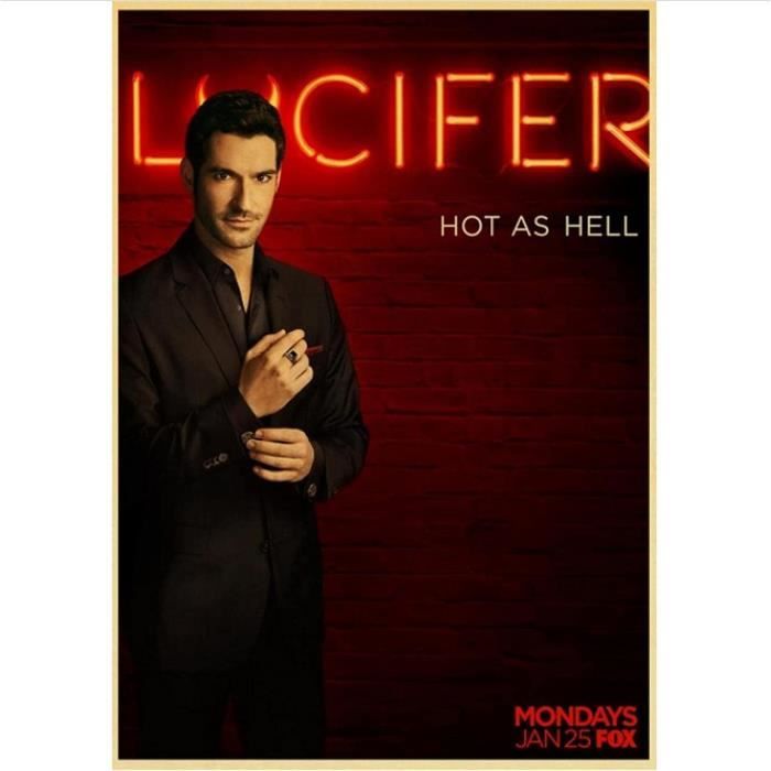 Affiche Vintage Ameican TV Lucifer Retro Poste Affiche Et Imprime des ...