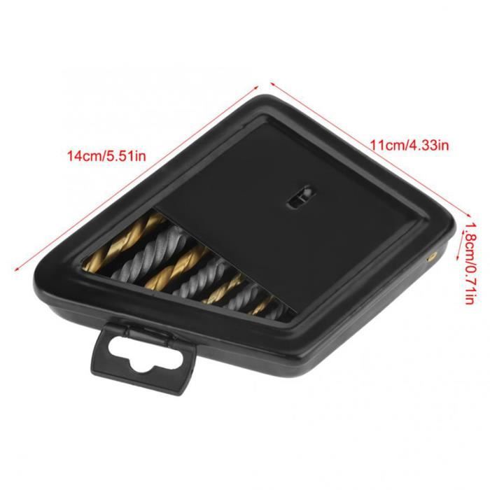 Cikonielf Extracteur de vis Lot de 10 extracteurs de vis et de forets au cobalt à gauche Kit de ...