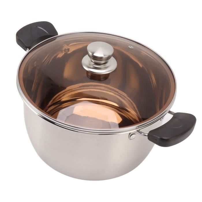 Fdit marmite à vapeur Cuisson Vapeur Pot Acier Inoxydable Double Paroi ...