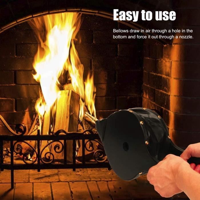 MSA Fireplace Bellows Manual Wood Air Blower For Outdoor Camping Bbq ...