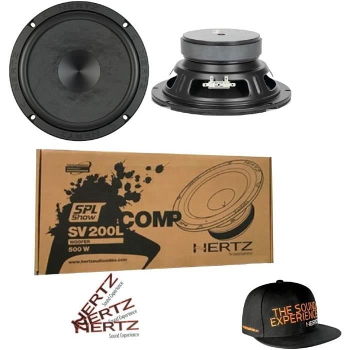 2 WOOFER HERTZ SPL SHOW SV200L 20.00 cm 8" diamètre 250 watt rms 500 watt max 4 ohm 94.5 db ...