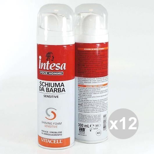Set 12 INTESA Vitacell Mousse à raser anti rougeurs délicat 300 soin ...