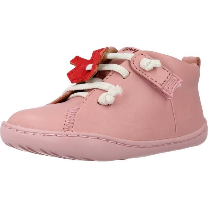 Derby enfant fille CAMPER 128702 Rose - Textile - Semelle intérieure ...