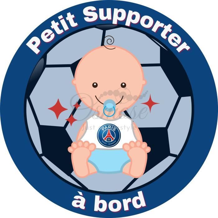 Sticker Bébé Fanzone Foot - Petit Supporter PSG - Cdiscount ...