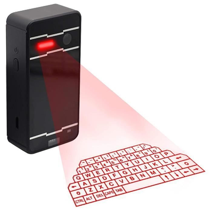 Clavier virtuel laser sans fil pour Smartphone et Tablettes QWERTY ...