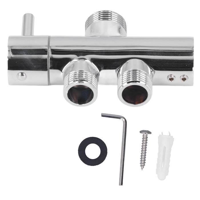 Inverseur de douche - VBESTLIFE - G1/2 - Vanne à 3 voies - Laiton - Chromé - Cdiscount Bricolage