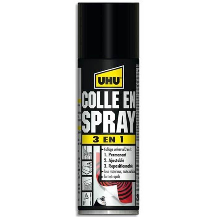 Lot de 2 Colles universelle en spray 3 en 1 : permanent, ajustable ...