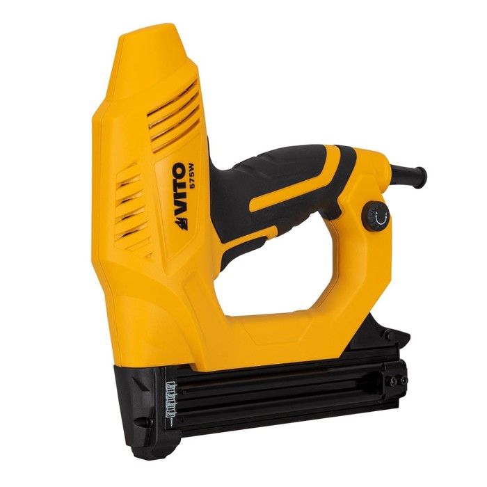 Agrafeuse électrique Spéciale Bois 300 agrafes 19mm + 100 Clous 25mm ...