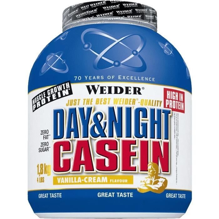 WEIDER Boîte de Day & Night Casein Choco-Coco 1.8kg - Cdiscount Sport