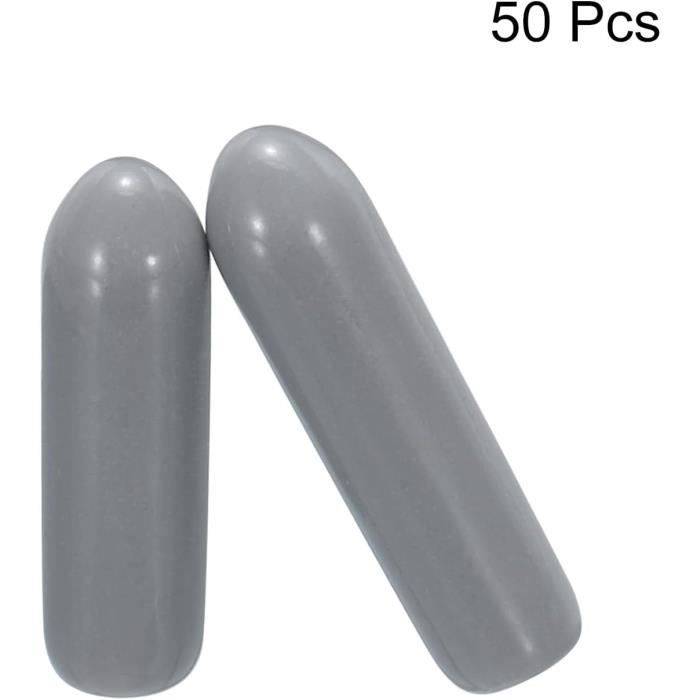Lot De 50 Embouts En Caoutchouc Vinyle Pvc, 3 Mm, Cache-Filetage, Tubes ...