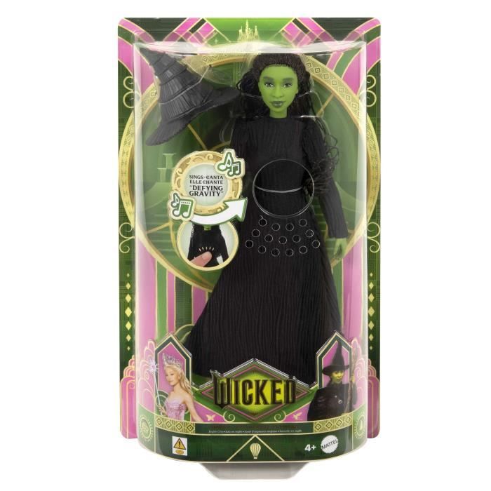 Mattel-Wicked-Poupée Elphaba chantante avec habillages et accessoires ...