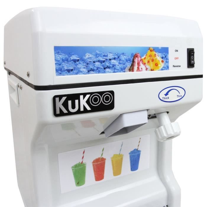 Broyeur à glace - KUKOO - Machine à Granité - 250W - 120KG/H - Design ...