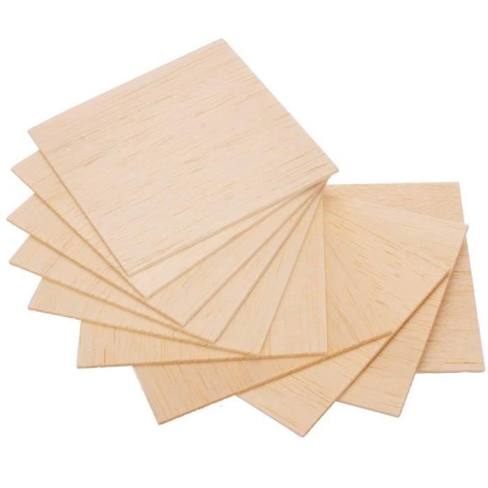Feuilles de contreplaqué décoratif bois déchiqueté Blank Basswood Thin ...