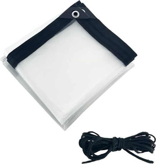 Bâche transparente avec œillets en polyéthylène transparent avec ...