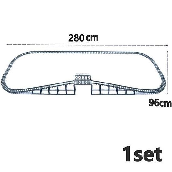 Puzzle,City Train Rail Rack Bricks Model Toy,Soft Track,Cruved and ...