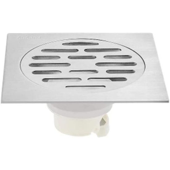 Siphon De Sol PVC - 304 Acier Inoxydable - 10Cmx10Cm - Douche Salle De ...