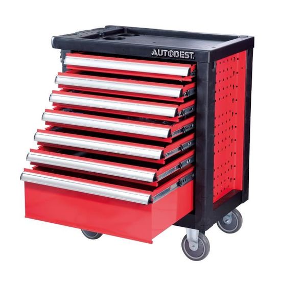 AUTOBEST Servante Pro équipée - 7 tiroirs - 170 outils - Cdiscount Auto