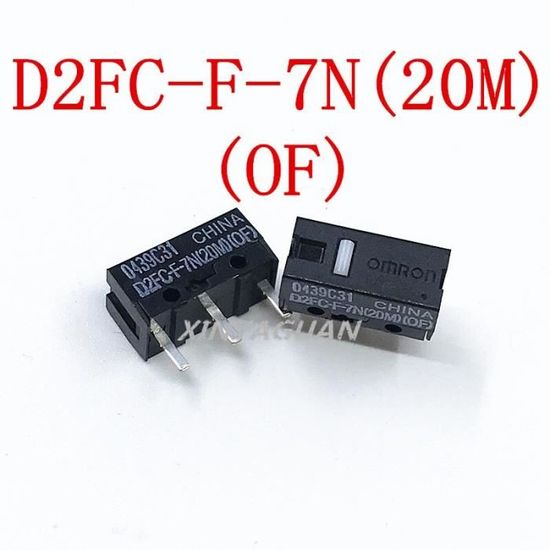 D2FC-F-7N 20M OF 10P -Micro interrupteur de souris OMRON,20M de (50M) D2F,10 pièces - Cdiscount ...