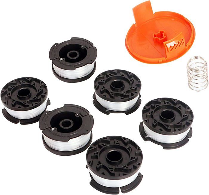 Bobine Fil Coupe Bordure pour Fil debroussailleuse de Rechange pour débroussailleuse avec 6 ...