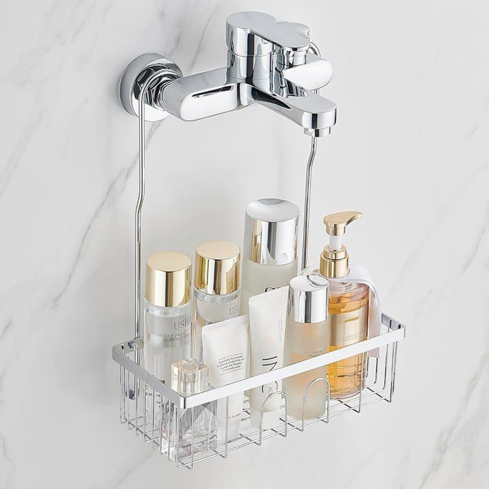 Hoomtaook Etagere Douche Sans Percage, Etagere Douche a Suspene Acier ...