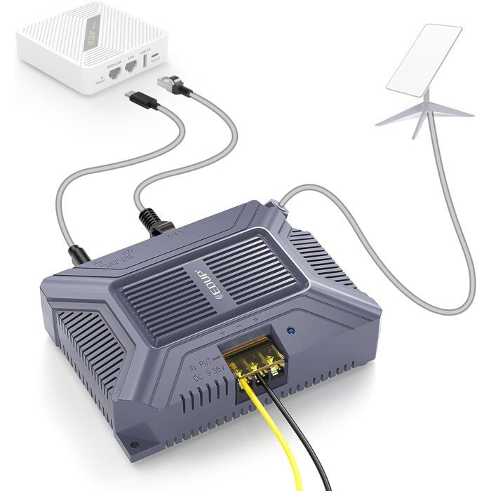 Injecteur PoE Starlink – 180 W 5 en 1 GigE passif et protection ESD ...