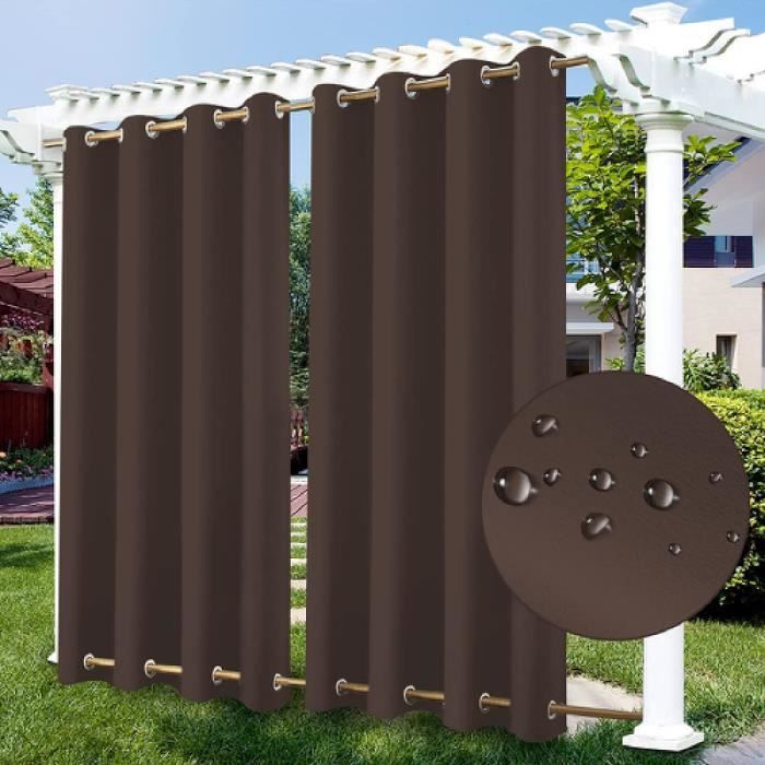Pergola Imperméable Rideaux Extérieurs Rideau De Terrasse Rideau Gazebo ...