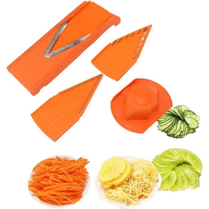 V Blade Mandoline Trancheuse, Mandoline De Cuisine Réglable Trancheuse ...