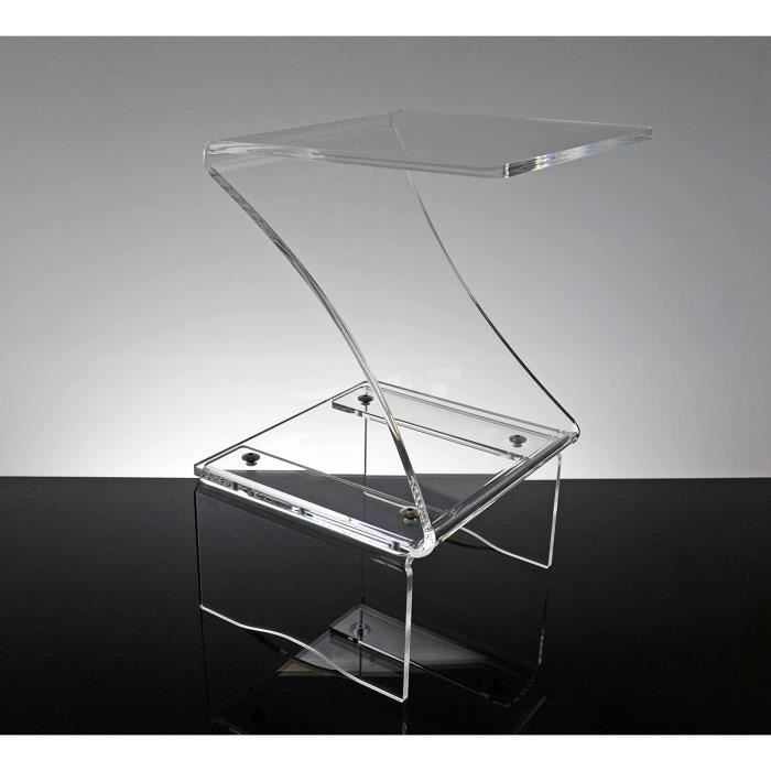 Table basse de salon design moderne en plexiglas transparent Nox[590 ...