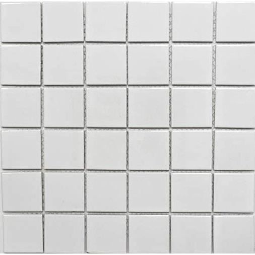Mosaïque - MOSANI - MOS16B-0101 - Céramique - Blanc Brillant - 48x48mm ...