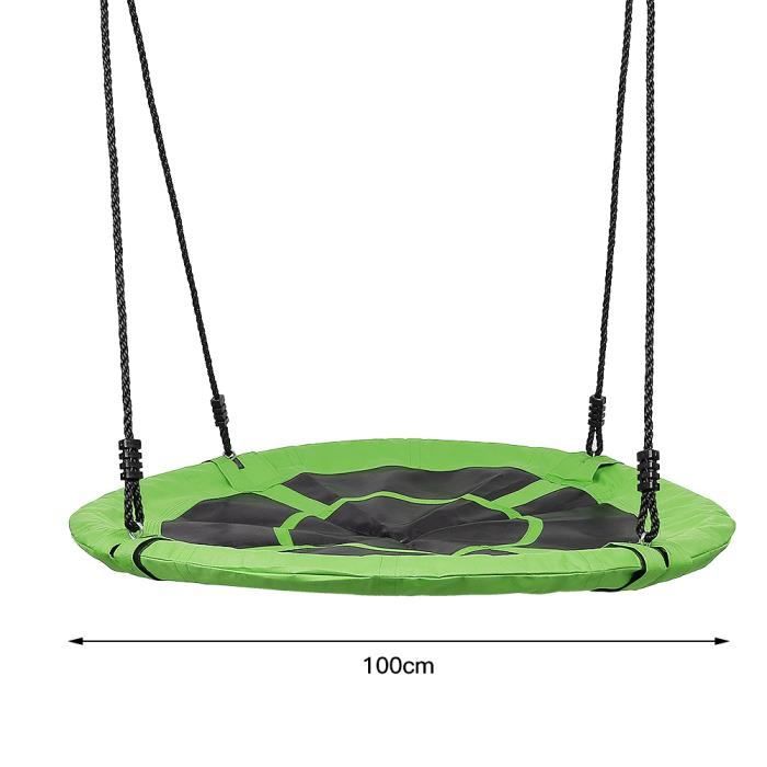 YYiXing Balançoire Nid d’Oiseau Rond, Balançoire de Jardin en Tissu ...