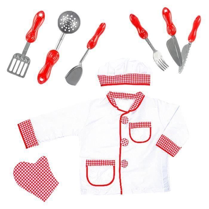 Vêtements de cuisine pour fille Costume de chef pour enfants faisant ...
