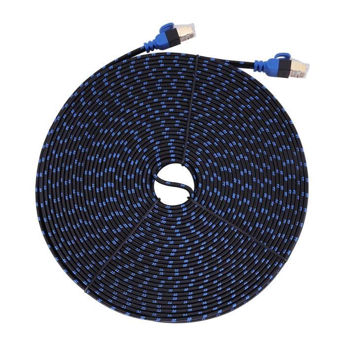 Câble Ethernet Plat Câble Ethernet Cat7 Plat Réseau Lan Rj45 Câble De ...