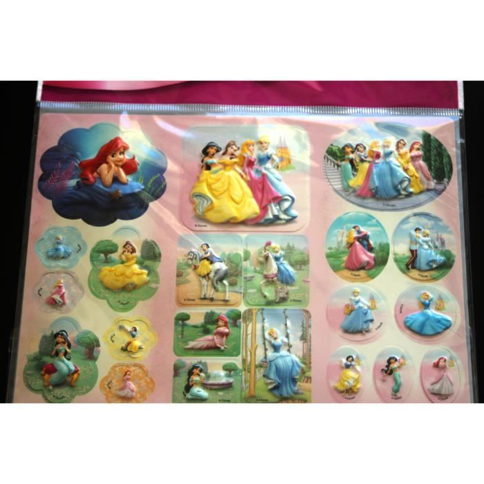 SET DE 21 Stickers 3D DISNEY PRINCESS - Cdiscount Maison