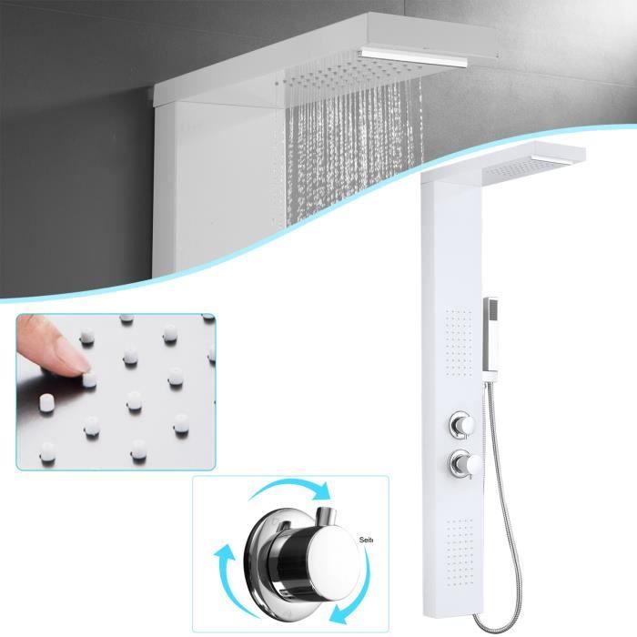 LILIIN 4 en 1 Colonne douche avec de panneau douche Système douchette à ...
