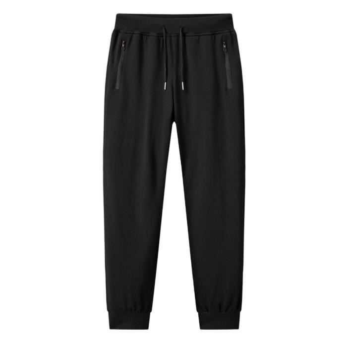 Pantalon de Jogging Homme en Coton Noir2 pour Fitness et Running ...