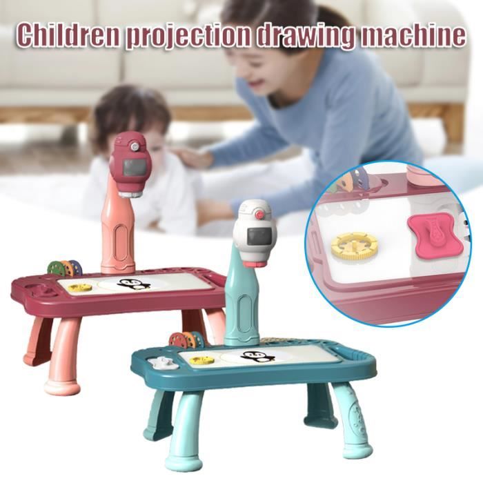 Table à dessin pour enfants avec projecteur jouet éducatif avec 48 ...