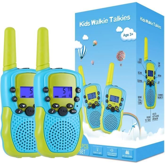 Jouet Garcon 3-12 Ans, Talkies Walkies Enfants Radio À 2 Voies Avec 8 ...