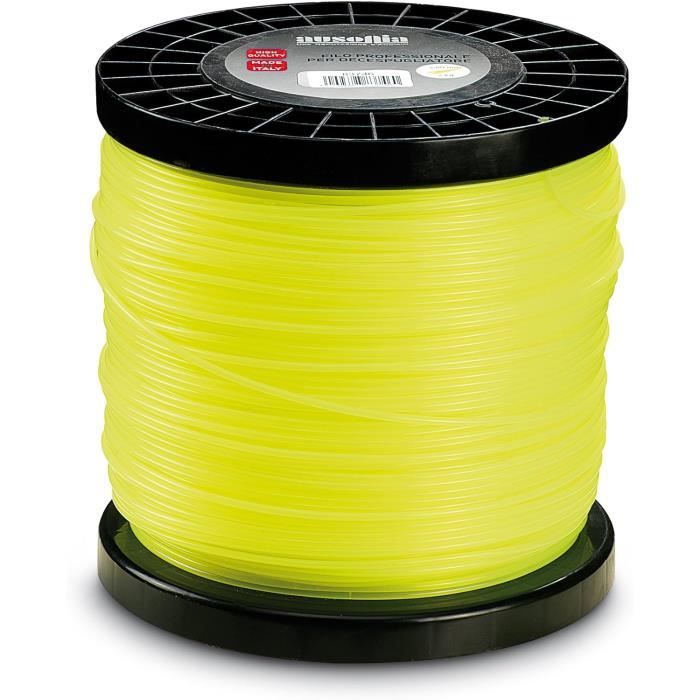 83742 Bobine DE Fil CARRÉ pour Coupe-Bordures ET DÉBROUSSAILLEUSE Professionnelle 4,00 MM X 2 KG ...