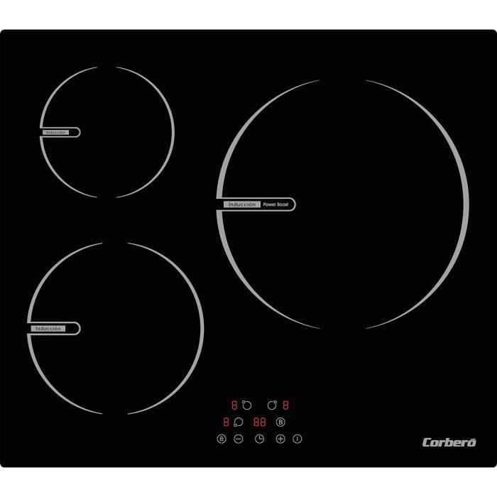 Ccibr7203 Plaques À Induction 60 Cms 3 Zones Puissance 6200 W Contrôle ...