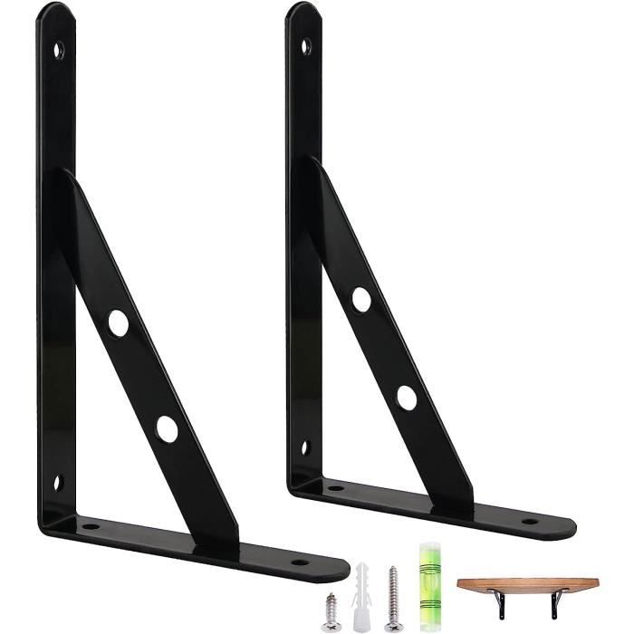 Goyonder Équerre décorative pour étagère murale Avec vis en acier ...