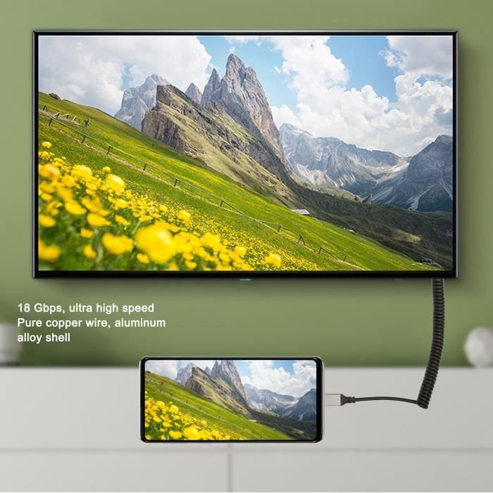 LMC- Câble adaptateur d'interface multimédia haute définition Câble ...