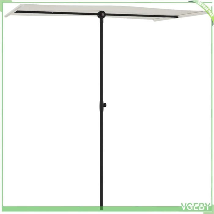 Parasol de jardin - FAFEICY - 47329 - 180x110 cm - Mât aluminium ...