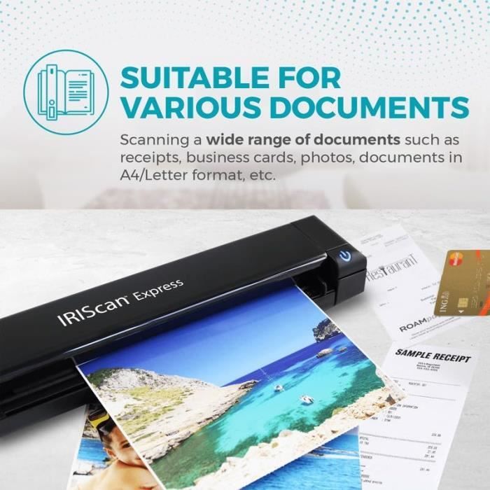 Scanner portable - GENERIC - IRIScan Express - USB - A4 - 8 pages/min ...