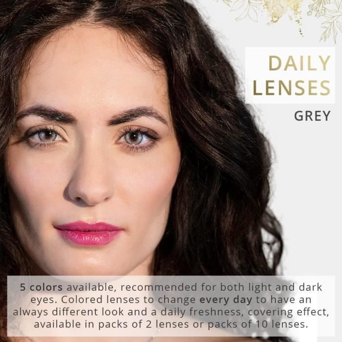 Lentilles De Contact De Couleur Jaunes Jour-Lentilles De Couleur Sans ...