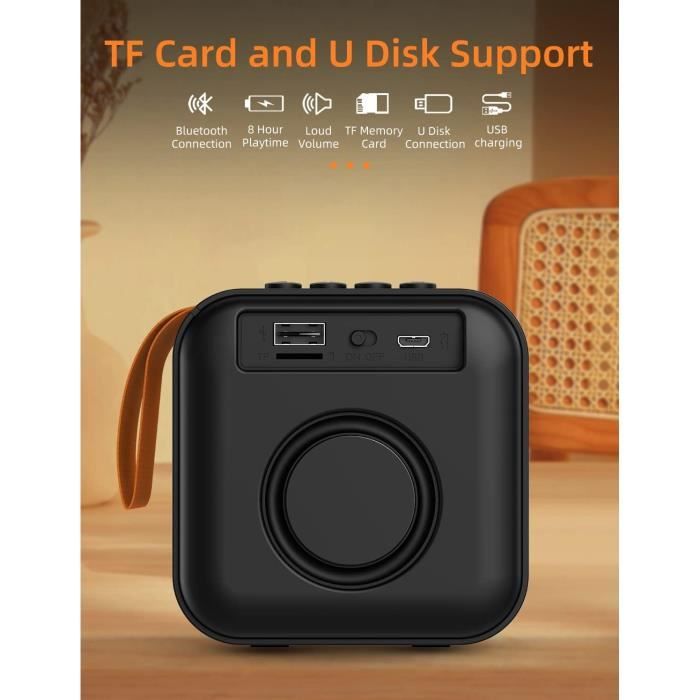 F3 Enceinte Bluetooth Portable Et Légère Avec Microphone,Baffle Petite ...